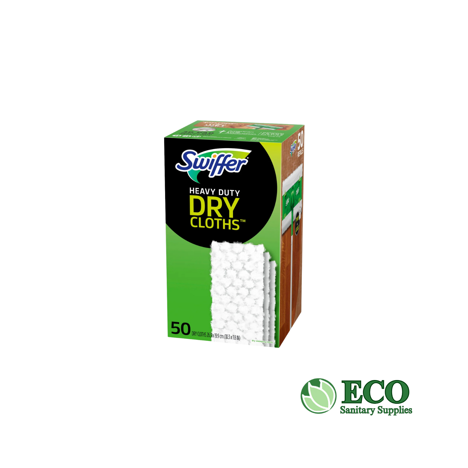 Swiffer Heavy Duty Dry Cloth Refills, 50 ct – Eco Sanitary Supplies